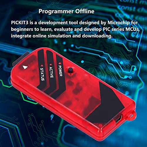 PIC Microcontroller Programmer, Light in Weight Practical PICKIT3 Programmer Small in Size Convenient to Carry with ICSP Interface for Programmer