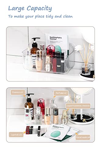 SANTREST 2 Pack Shower Caddy Drill-Free Sticky Shower Shelf Storage Basket for Shampoo & Toiletries, Kitchen Bathroom Bedroom Organizer