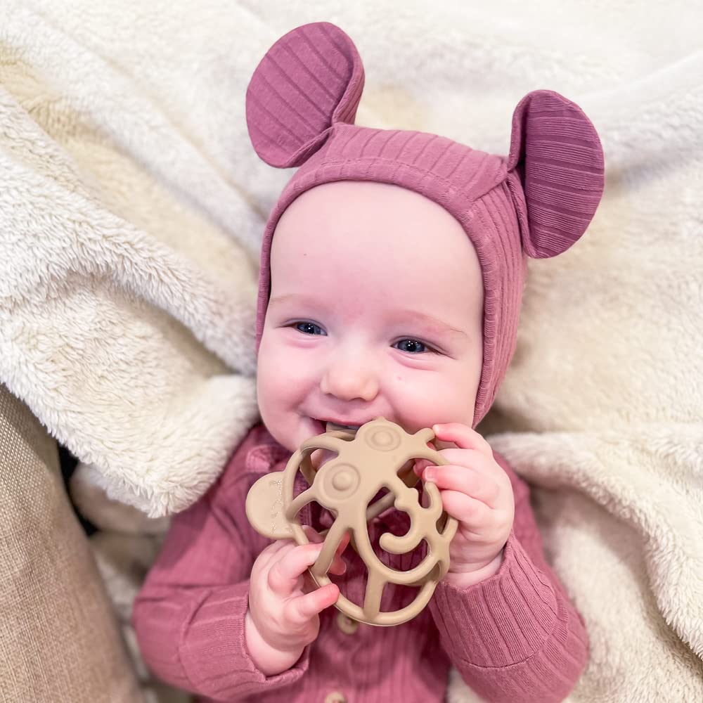 Nicki's Diapers Silicone Teether | Multi-Grip Design for Easy Holding | 4 Adorable Styles to Choose from | Perfect for Teething Babies of Any Age | 100% Food Grade Silicone, BPA-Free (Rocket)