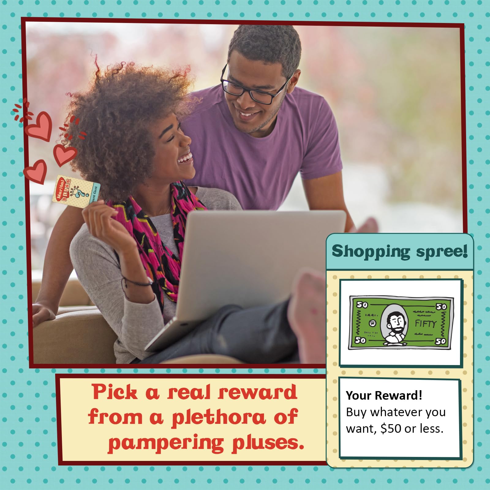 Marital Bliss Couples Gift β Better Marriages Through Subterfuge β Surprisingly Strategic, Sneaky, Healthy, and Romantic Card Game Adventure Ideas for Newlyweds, Husband, Wife, and Date Night