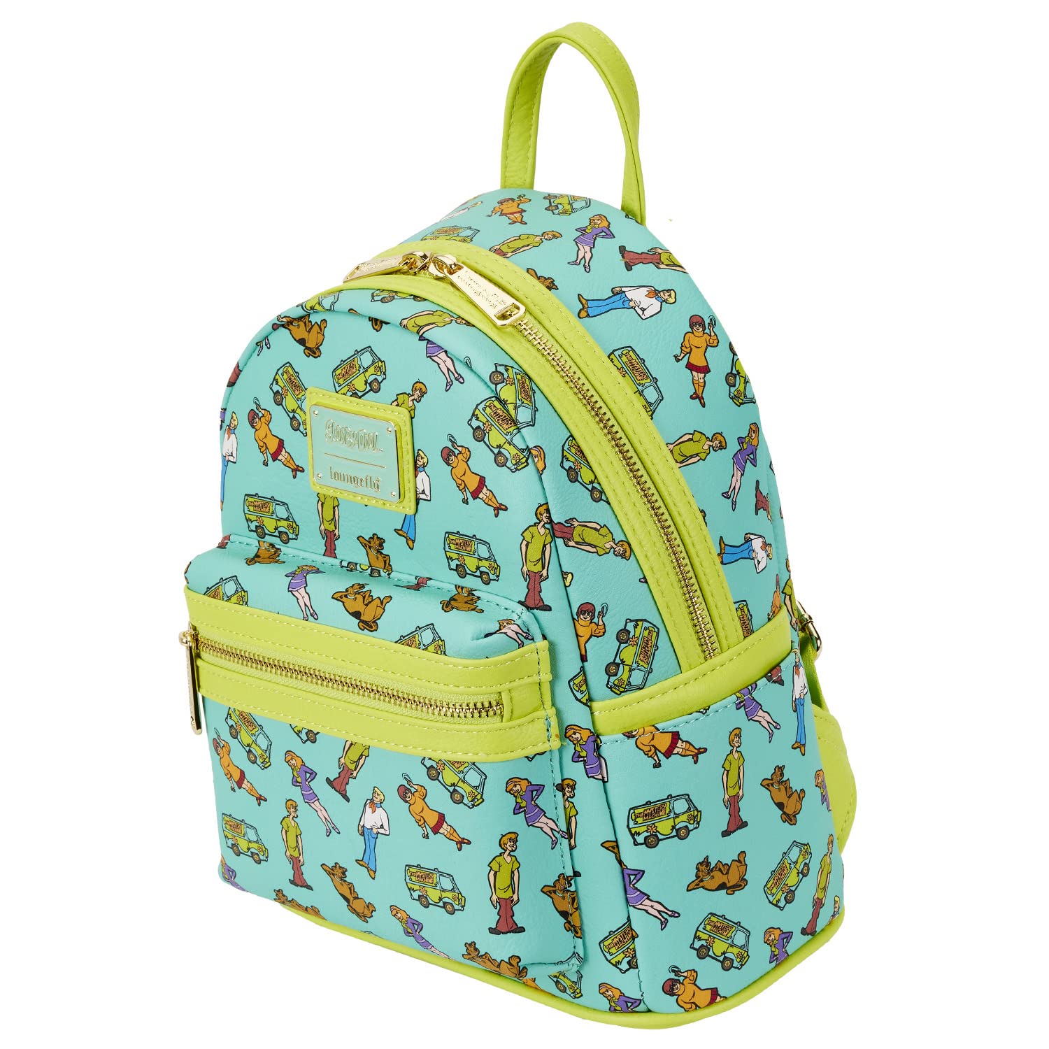 Loungefly Scooby Doo All Over Print Womens Double Strap Shoulder Bag Purse