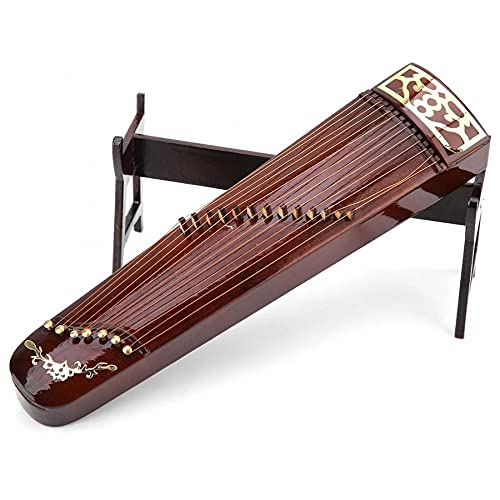 MHYFC Miniature Wooden Chinese Zither Musical Instrument Model Display Mini Ornaments Craft Home Decor