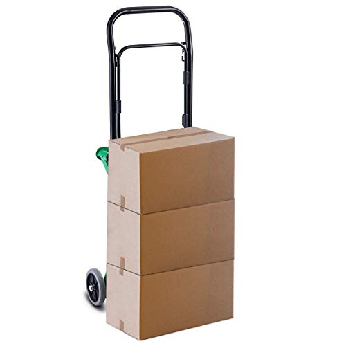 HWZQHJY Folding Luggage Cart Multi-Functional Dolly, Gardening Lawn Leaf Bag Support Platform Truck Cart, 200Lbs Load Capacity