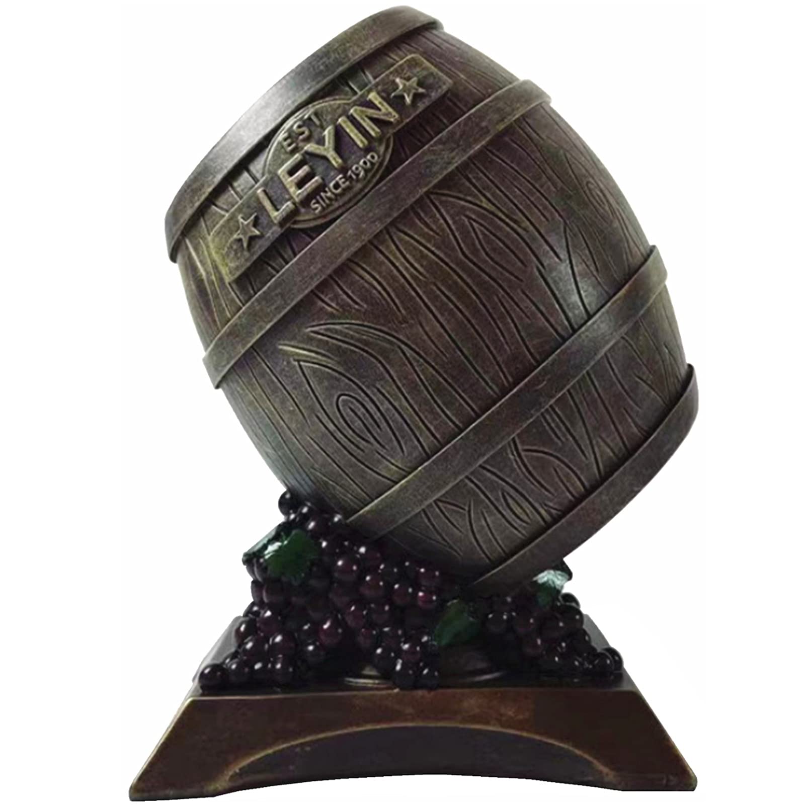 LEYIN Resin Wine Rack Barrel Wine Rack is a Novel Gift for Wine Lovers