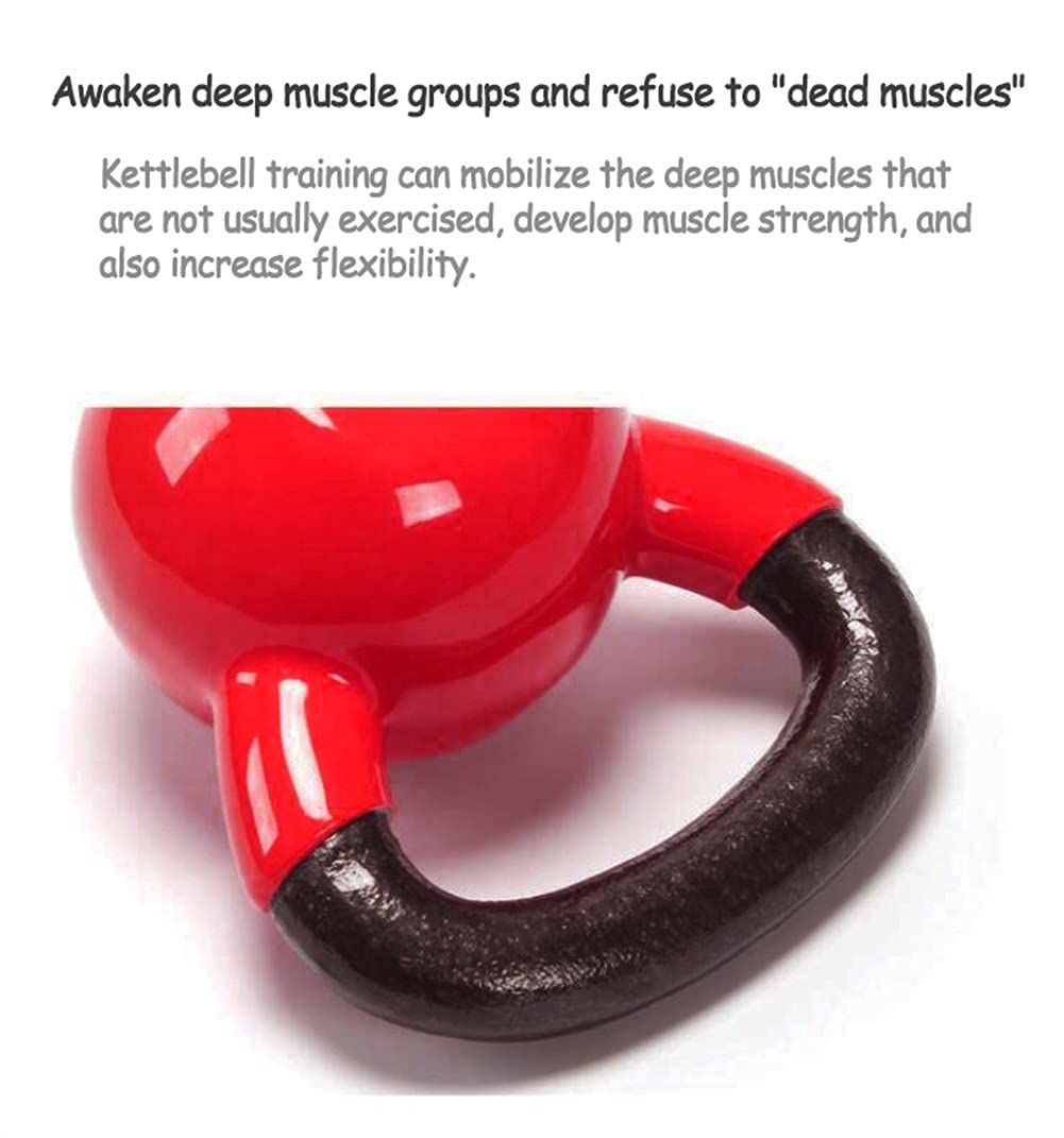 LUYIYI Kettlebells with Handles, Bodybuilding for Strength Training, Kettlebells for Squats, Snatches, Deadlifts and Thrusters