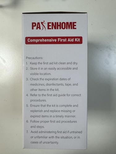 Pasenhome First Aid Kits, Trauma First Aid Kit, Premium Emergency Kits, First Aid Bag with Labelled Compartments for Home, Office, Car, Outdoor, Hiking, Travel, Camping