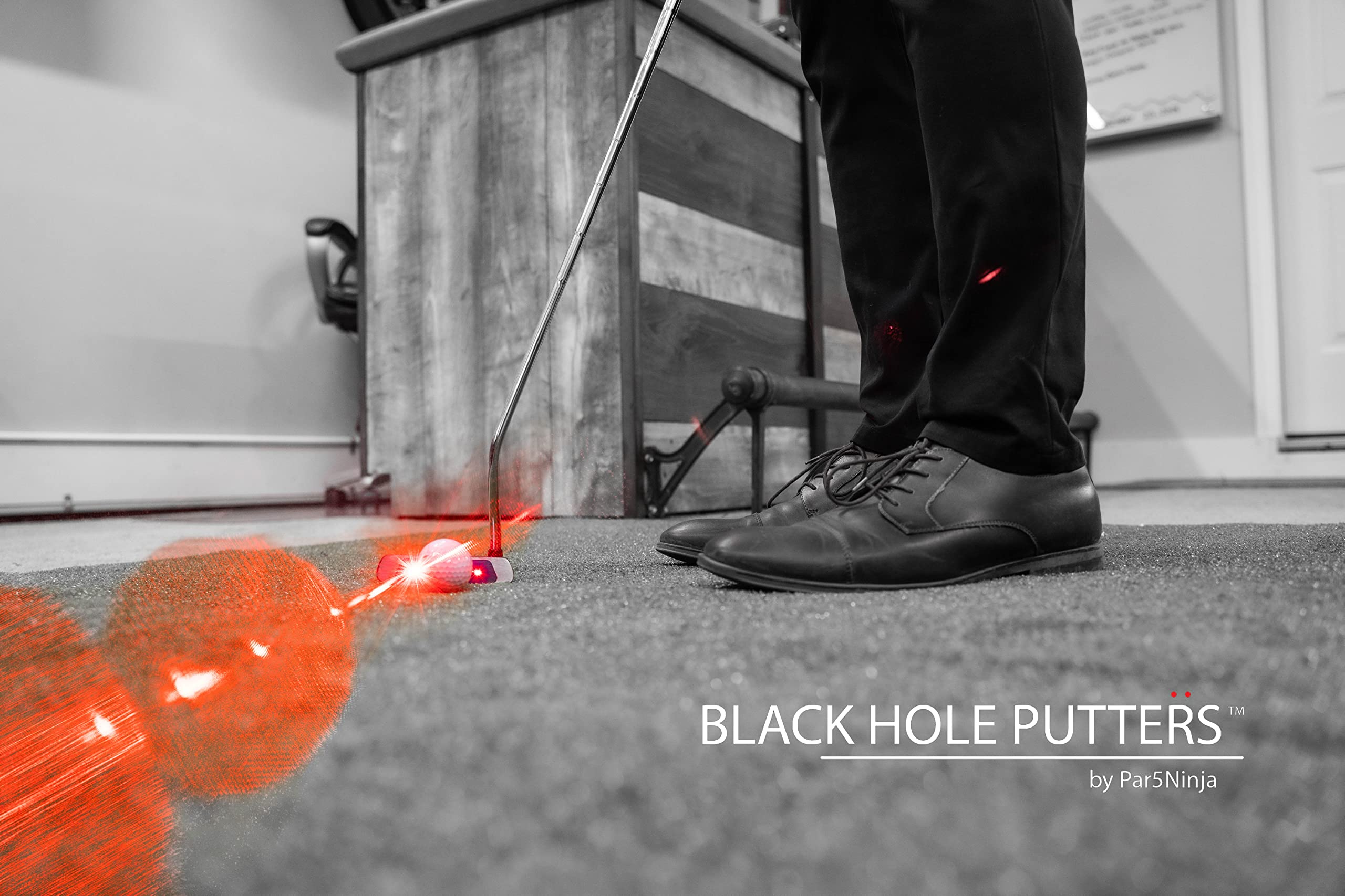 NeuraPutt- Black Hole PUTTERS- Swing Trainers with Infrared Technology. Blade Putter. Right and Left Handed Golfers (IR Blade + Standard Blade Set (Left))