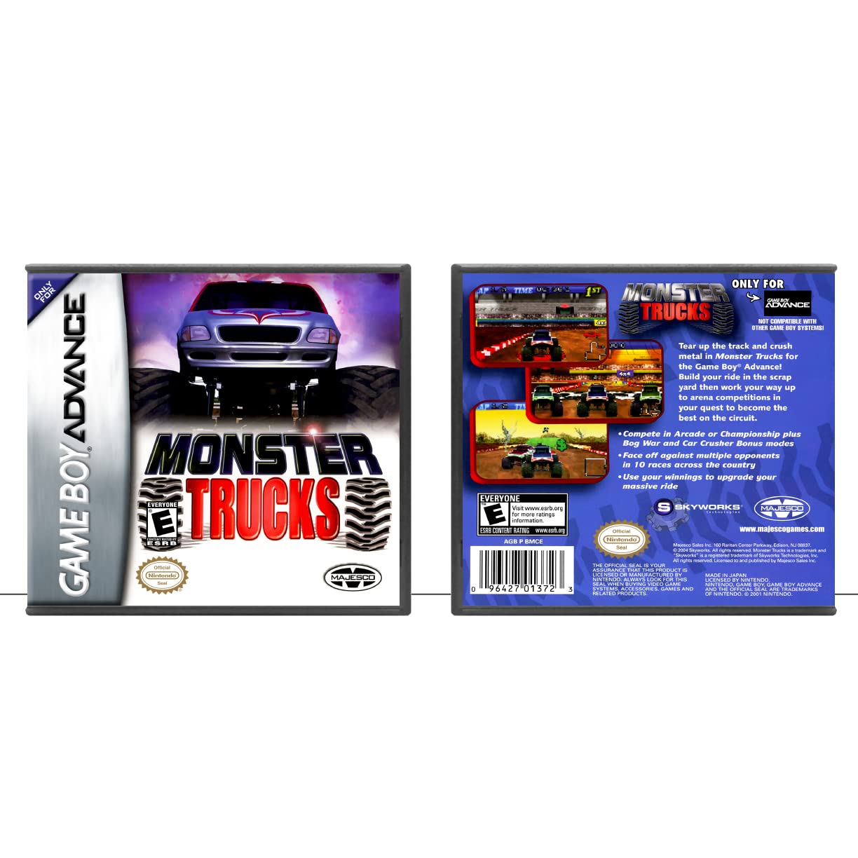Monster Trucks | (GBA) Game Boy Advance - Game Case Only - No Game