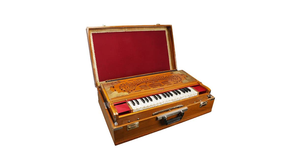 Novelika Professional Scale Changer Harmonium 32 Scale changer Professional Portable Harmonium with 4 sets ENGLISH reeds (NOV2015)
