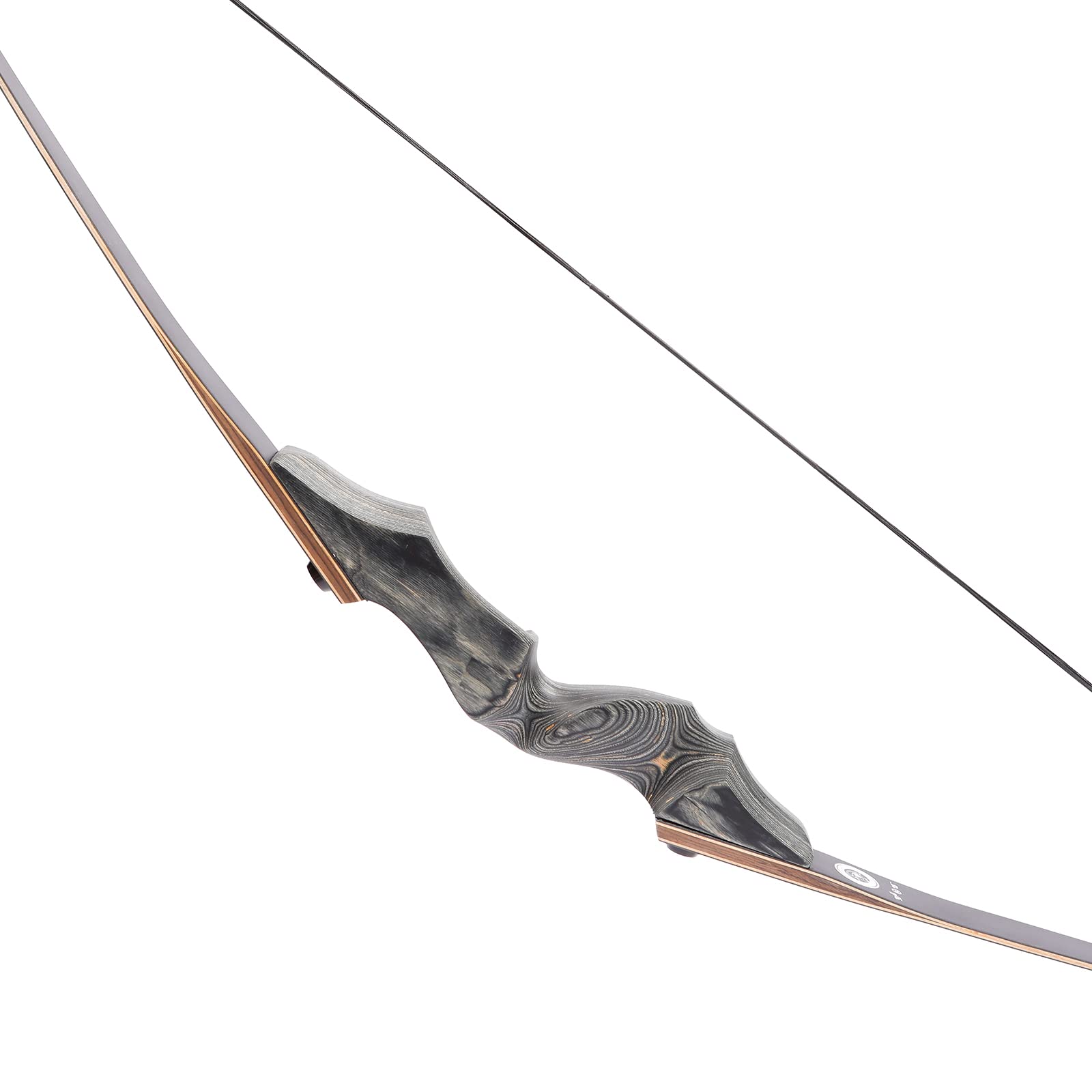 Mandarin Duck Black Hunter MK II 60" Take Down Longbow - Left Handed, 40lb