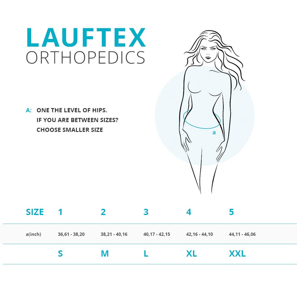 Lauftex Pelvic Support Belt, Organ Prolapse Underwear, Hernia Belt for Women (XL/Hips 42.16-44.10 inch)