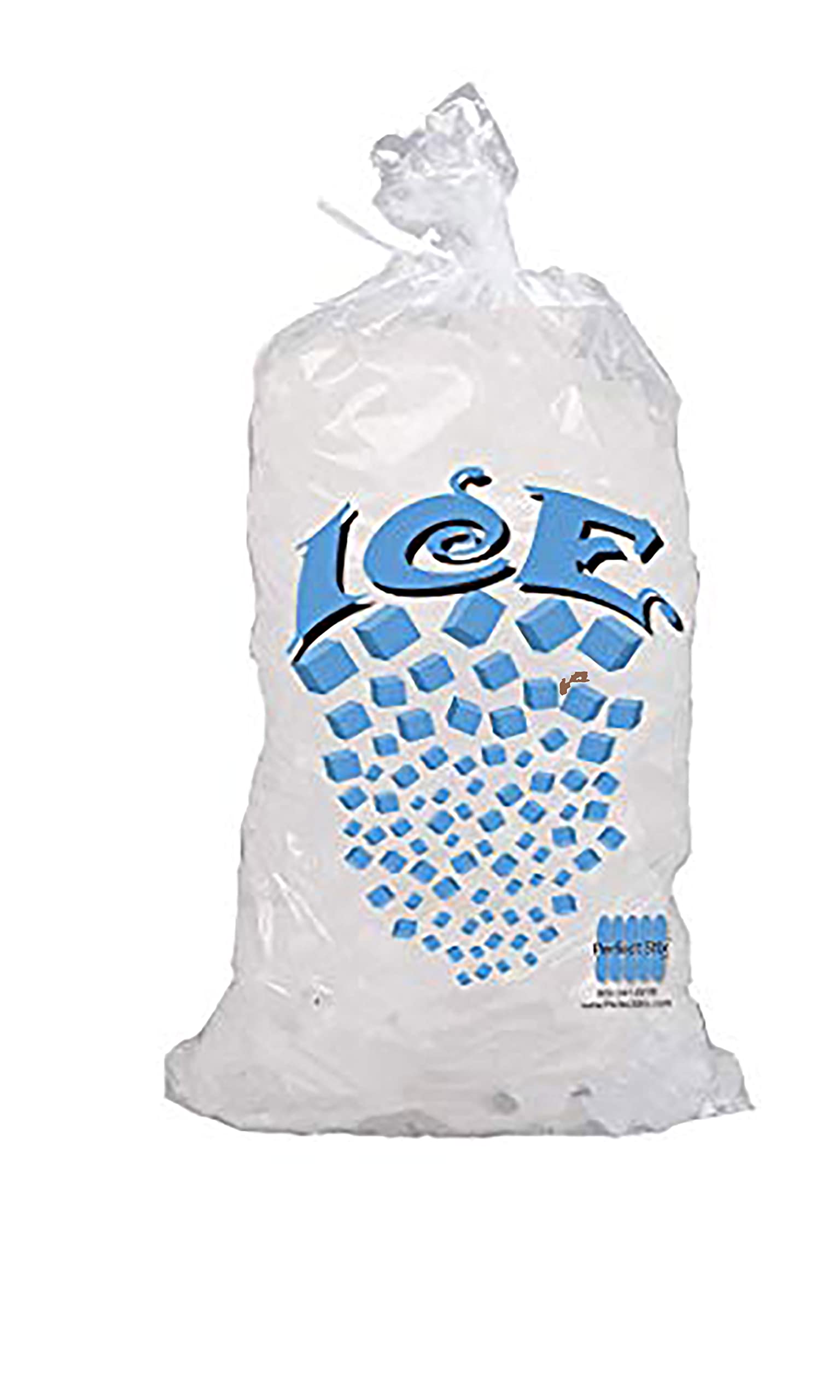 Perfect Stix Icebag10TT-100 Ice Bag with Twist Tie Enclosure, 10 lbs (Pack of 100) & Vikan Remco 63005 Color-Coded Plastic Hand Scoop, 16 oz, White
