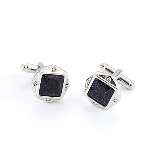 Men's Cufflinks Fashion Cufflinks Geometric Elegant Romantic Cuff Neck Tie Clip Set