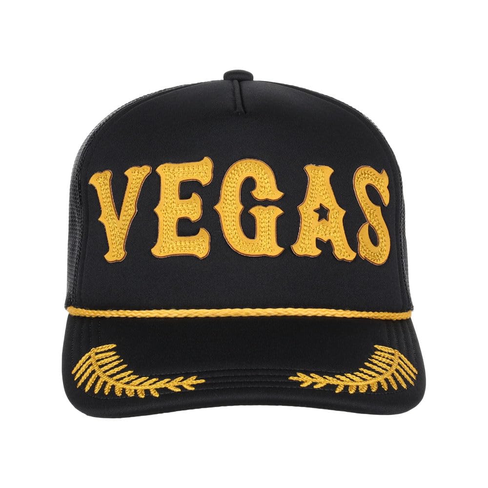 Local Crowns Nevada Views 2.0 Trucker Adjustable Snapback Hat Black