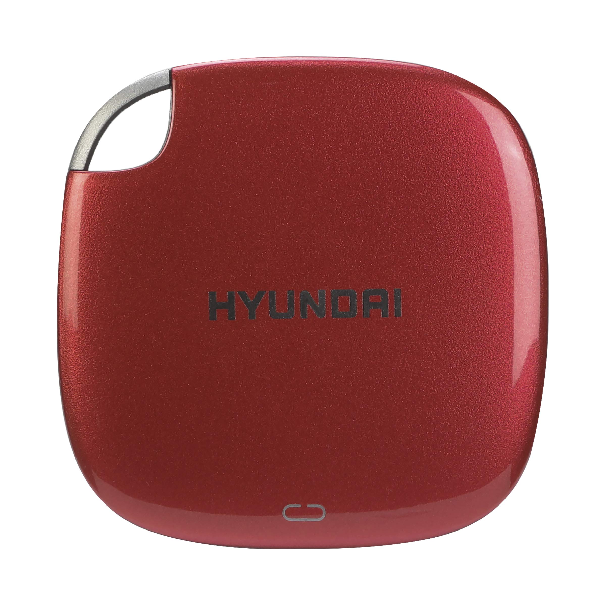 HYUNDAI | 256GB Portable SSD | Up to 450Mbps | External Storage for PC/MAC/Mobile- USB-C/USB-A, Dual Cable Included - Rose Gold