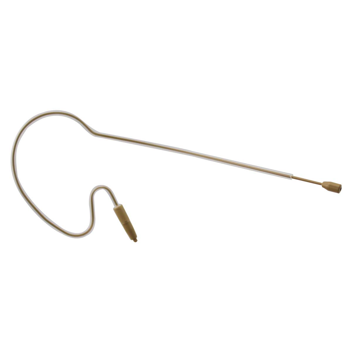 J K Pro Light Weight Low Profile Single Earhook Headworn Microphone MIC-J S90 Compatible with Audio Technica Wireless Transmitter - 4Pin Hirose Connector