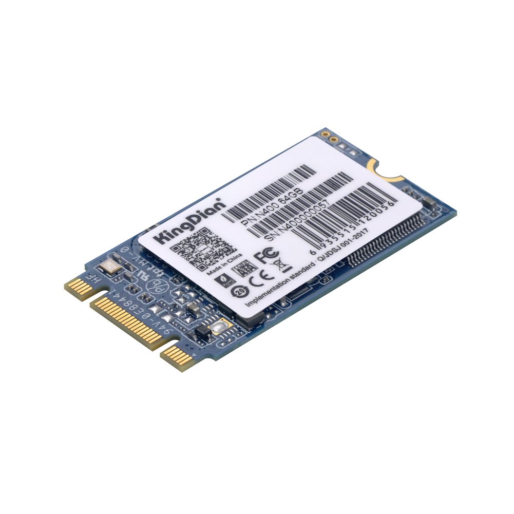 KingDian MSATA NVME M.2 NGFF 2242 2280 Solid State Drive Disk for Desktop PCs and MacPro(N400 64GB)