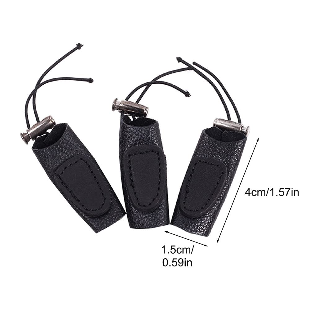 MiOYOOW Archery Glove, Adjustable Portable Three Finger Gloves Archery Accessories for Recurve Compound Bow