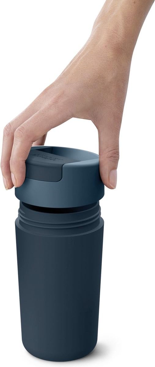 Joseph Joseph Sipp Travel Mug with Flip-top Cap - 454 ml (16 fl. oz) - Blue