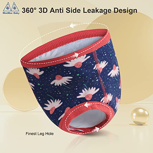 MOEMOE BABY Potty Training Pants Potty Training Underwear for Girls and Boys Cotton Toddler Training Underwear 2-6T