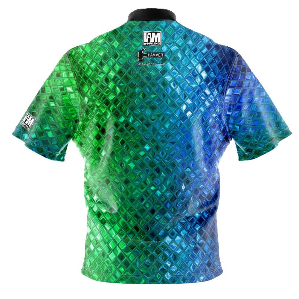 Logo Infusion Dye-Sublimated Bowling Jersey (Sash Collar) - I AM Bowling FUN Design 2018-HM - Hammer (6X-Large) Multicolored