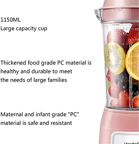 Multifunctional Blender Stainless Steel Blades, 3 Speed Control With Pulse, Overheat Protection, Crusher, chopper, coffee grinder smoothie maker 22000 rpm 1150ml jar,blue,c,pink,d ZJ666