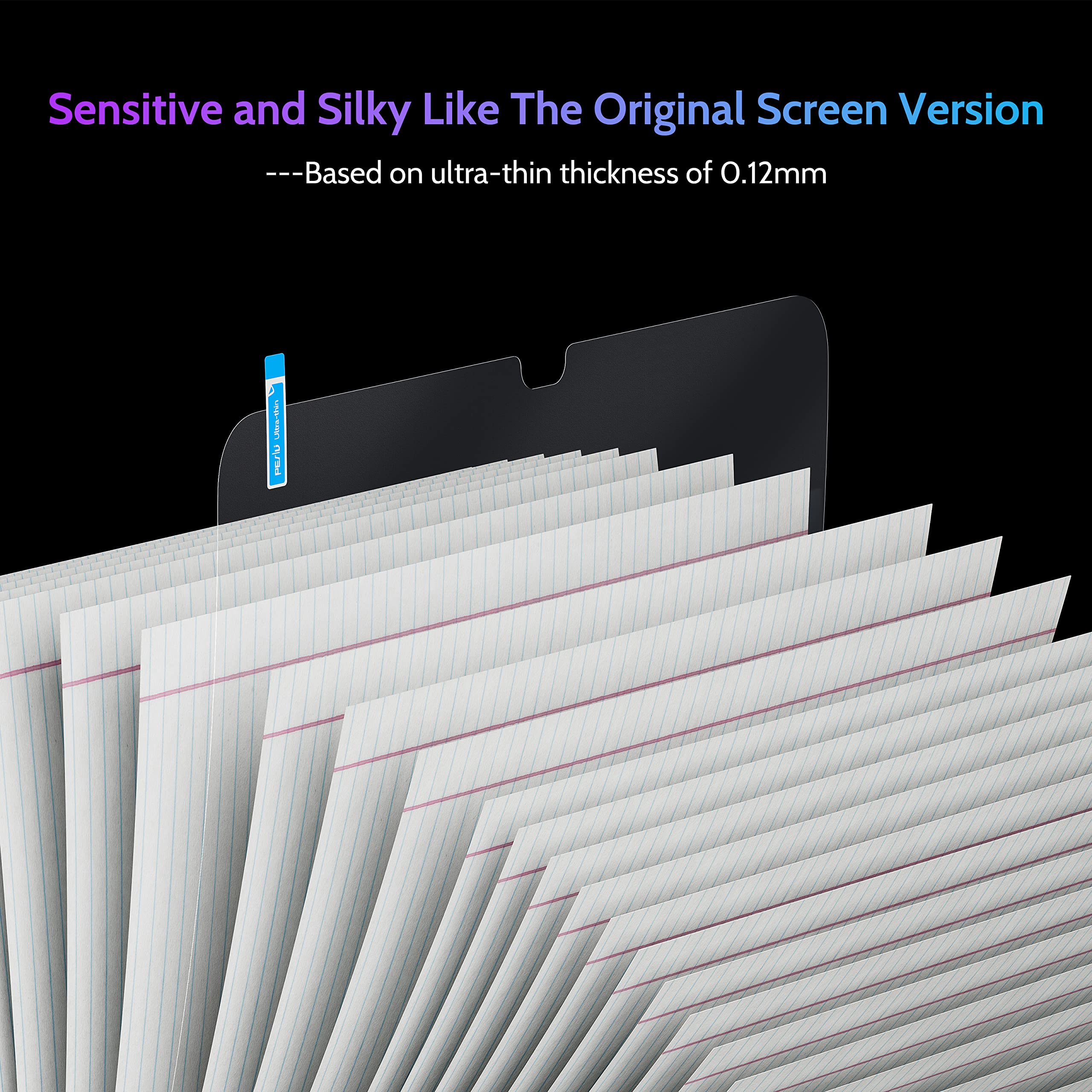 Peslv 2 Pack Anti Blue Light Paper Film for iPad 10th Gen 2022 (10.9 Inch), Drawing & Writing Feel Like on Paper, Matte Anti Glare PET Screen Protector, BlueLight Filter Eye Protection Cover
