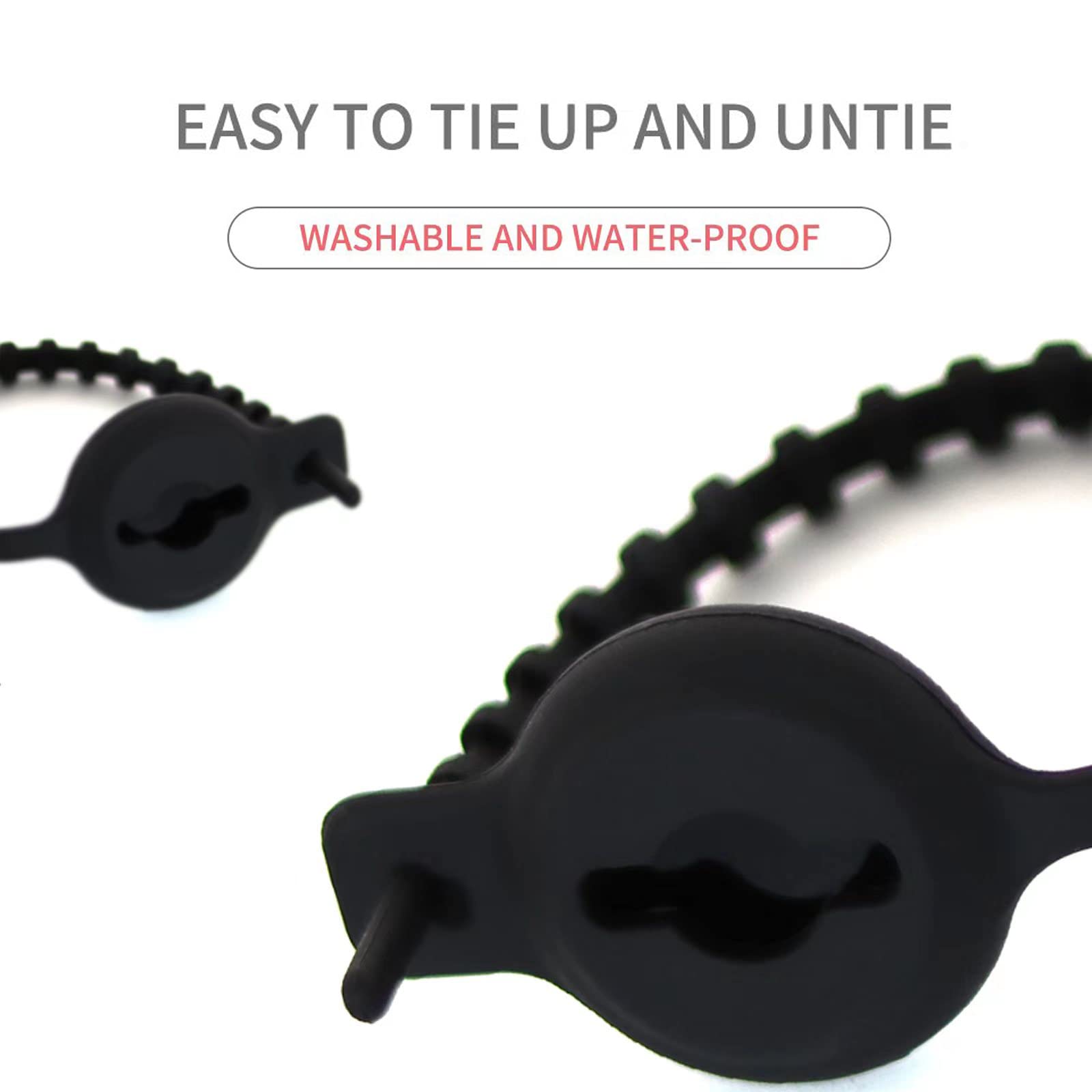 LYU 1 Pack Black Anti-Loss Mounting Bracket of Tracker Protective Housing, Air-Tag Cases with Silicone Air-tag Waterproof