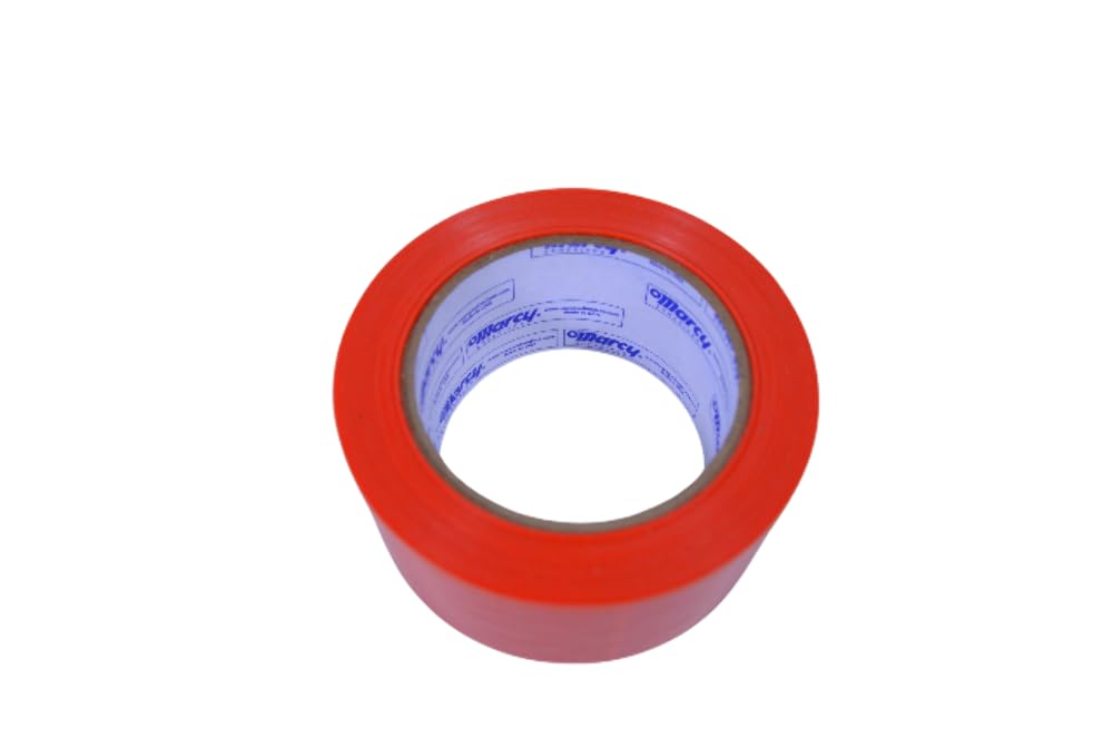 Marcy Adhesives 24 Pack Auto Glass Securing Tape All Weather No Residue 2" x 108' Orange Perforated (6")