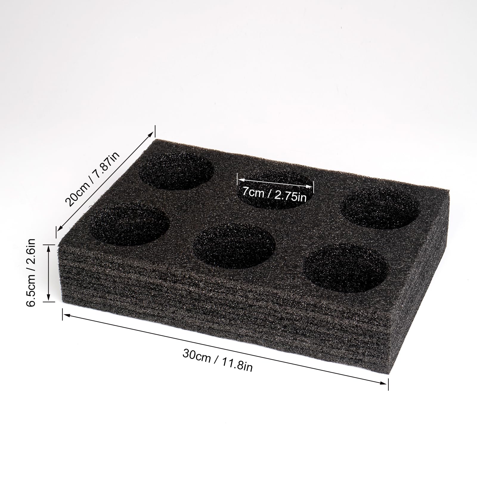 KVMORZE 6-Hole Takeout Coffee Cup Tray 2 Pcs Multi-Hole Foam Cup Holder Tray, To Go Drink Holder for Delivery Hot and Cold Drinks, Beverage Packing Tool for Camping Restaurant Refrigerator Home Decor