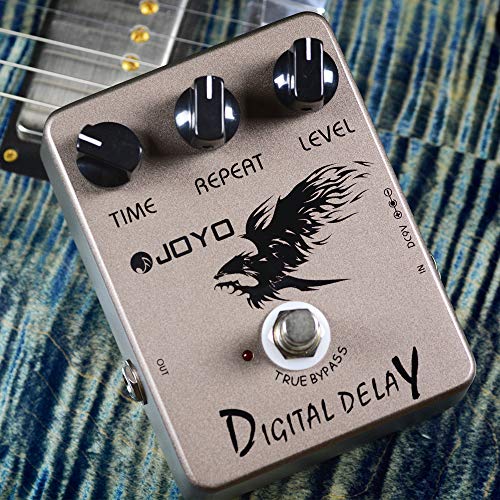 JOYO Digital Delay Effect Pedal for Electric Guitar & Bass Delay Time Range 25ms-600ms Sounds "Analog" Delay - True Bypass (JF-08)