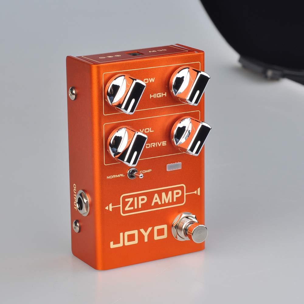 JOYO R-04 ZIP AMP Pedal Effect Strong Compression Overdrive Pedal Simulate Amplifier Effect Pedal for Electric Guitar True Bypass