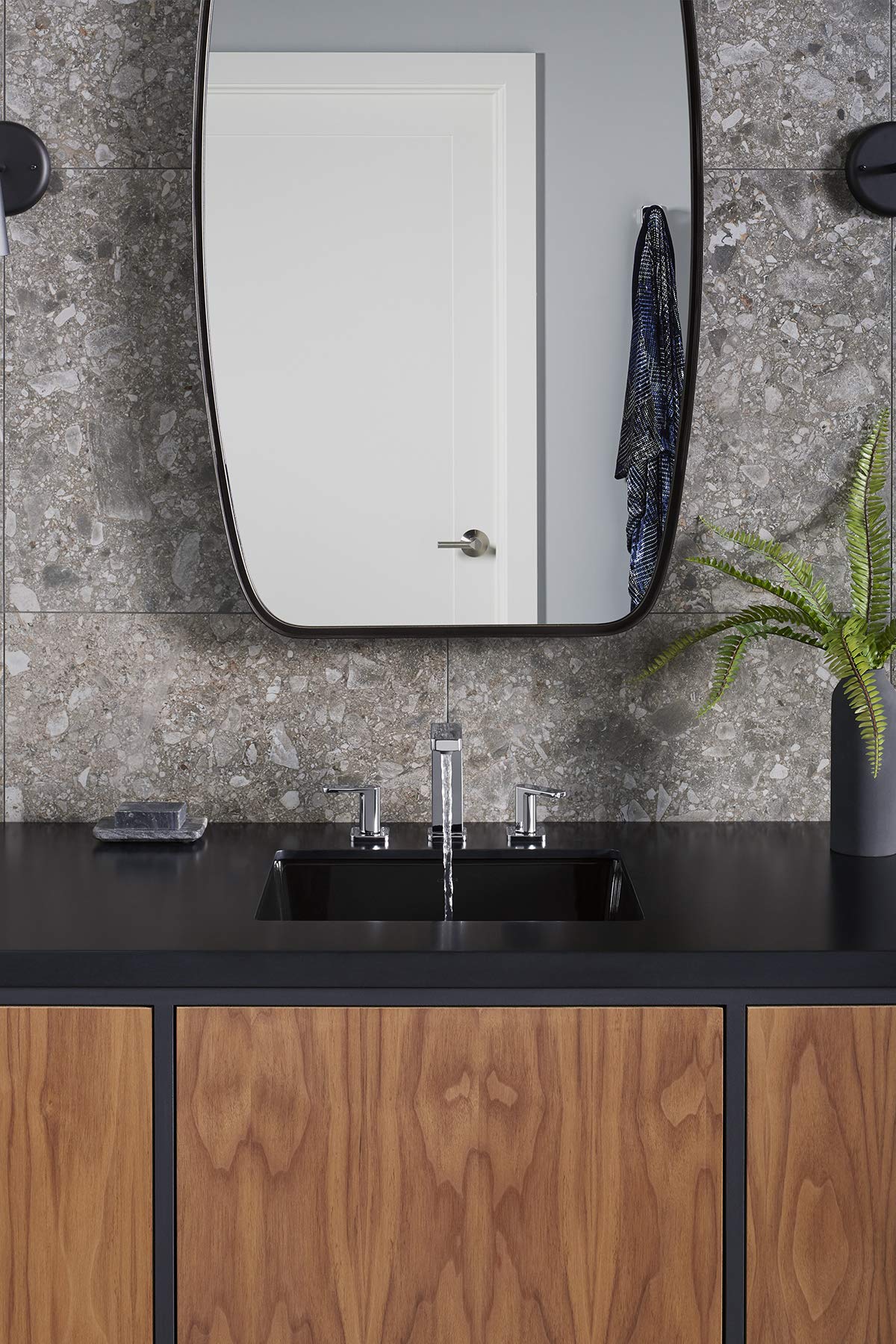 KOHLER K-23484-4-CP Parallel Bathroom Sink Faucet, Polished Chrome