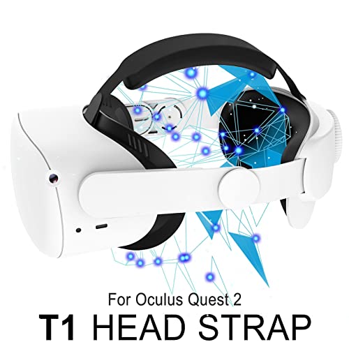 LeeCAE Adjustable Head Strap Compatible with Quest 2 VR Headset Strap Replacement Support & Gaming Immersion Headband