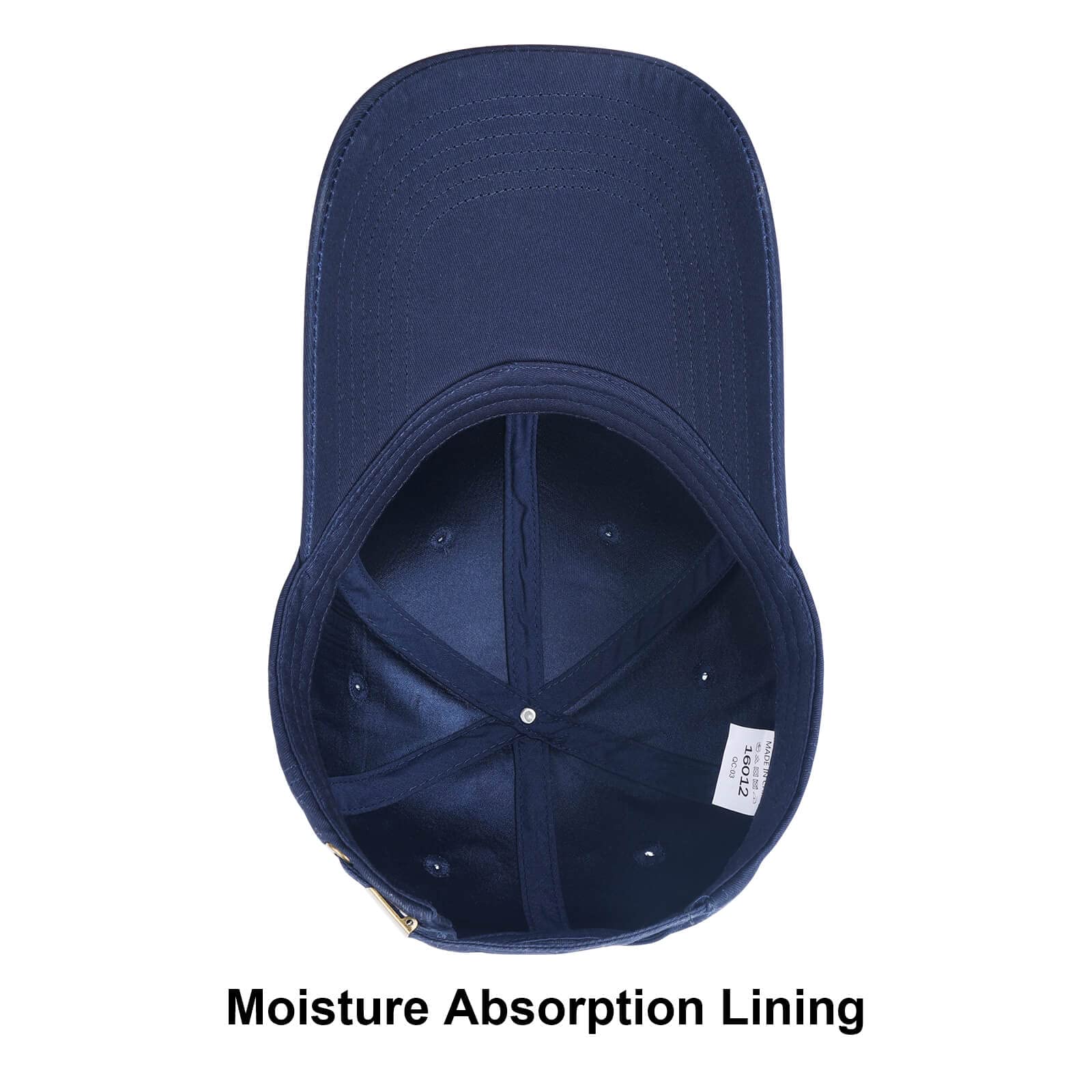 Long Bill Cap for Men Women 4.3" Extra Long Baseball Cap, Cotton Long Visor Hat Adjustable Outdoor Long Brim Fishing Sun Hat (Navy)