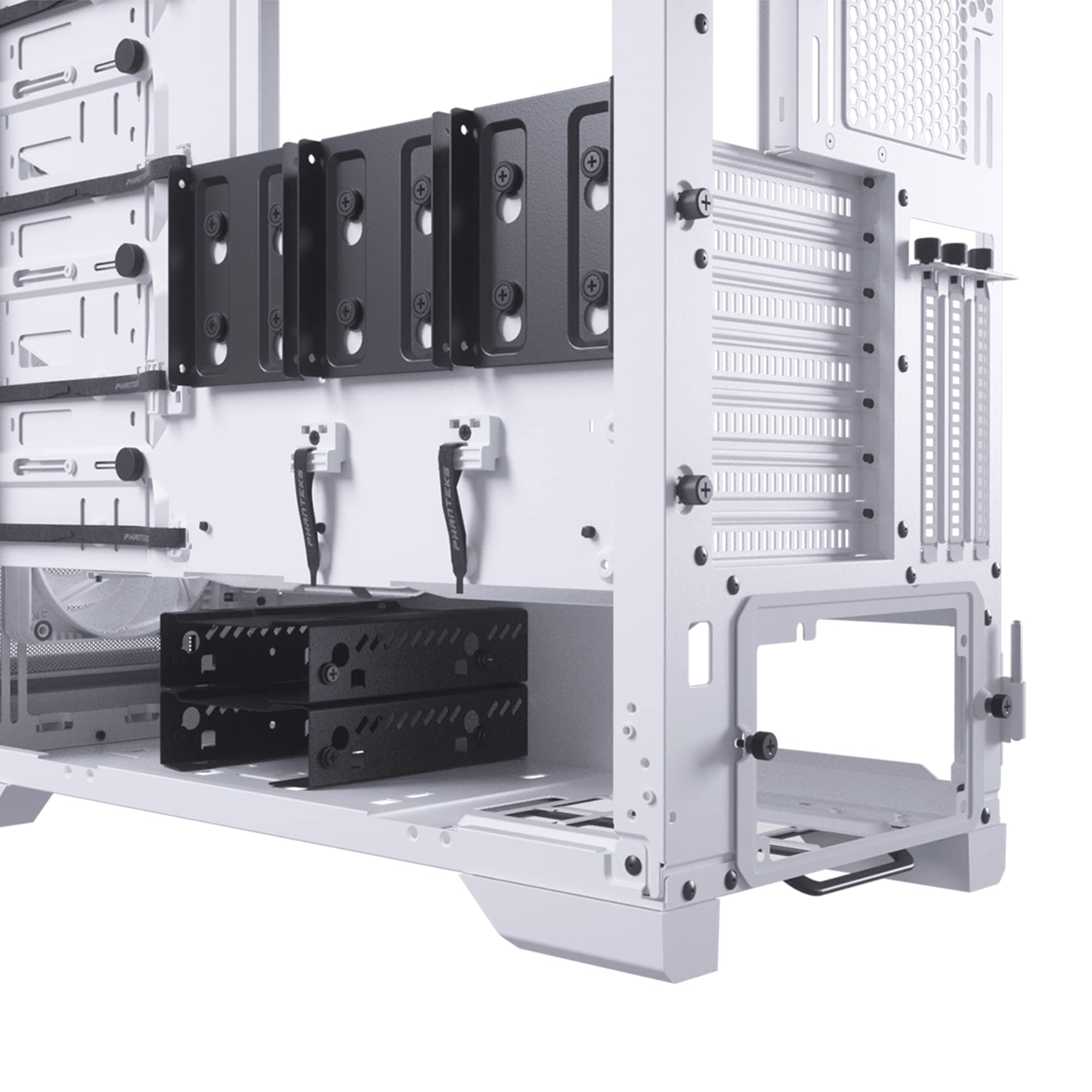 Phanteks (PH-EC500ATG_DMW01) Eclipse P500A high Airflow Full-Metal mesh Design, ATX Mid-Tower, Digital-RGB Lighting, 140mm D-RGB case Fans, Tempered Glass, Dual System Capable, Matte White