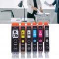 Large Capacity Printer Cartridge with Ink ABS Printer for for School, Trading Firms, Office Building (BK BK C M Y GY 6 Colors)