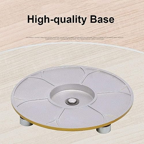 Lazy Susans Turntable Tempered Glass Lazy Susan Turntable, Round Frosted Tempered Glass Tabletop Rotating Serving Tray For Dining Table - Transparent (Color : 12mm/0.5in Thick, Size : 68cm/27in)
