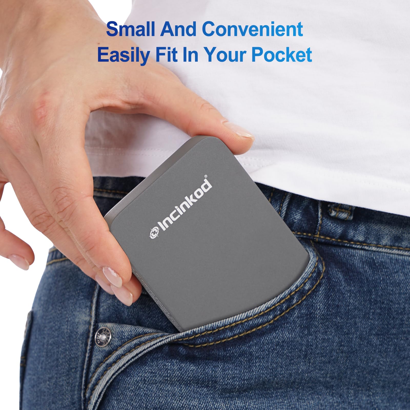 Incinkod 5000mAh Portable 15W Wireless Magnetic Power Bank,Aluminum Alloy Fast Charging Charger,Sliver Ultra-Thin Mini Lightweight External Battery Pack Compatible for MagSafe iPhone 11 12 13 14 15
