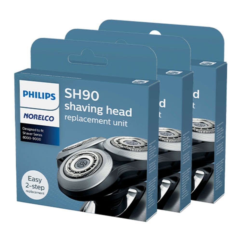 Philips Norelco SH90/72 (3 Pack) Replacement Blades for Series 9000 with V-Track Precision Blades Replaces SH90/62 - (3 Pack)