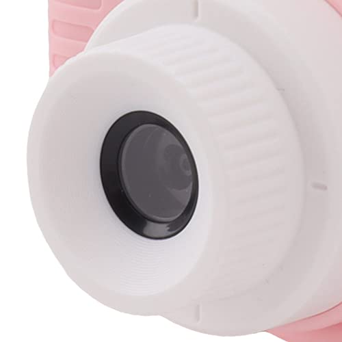 Jopwkuin Selfie Camera Toy, Portable Front Rear Lens Kids Digital Camera USB Rechargeable with 32G Card for Outdoor (Pink)