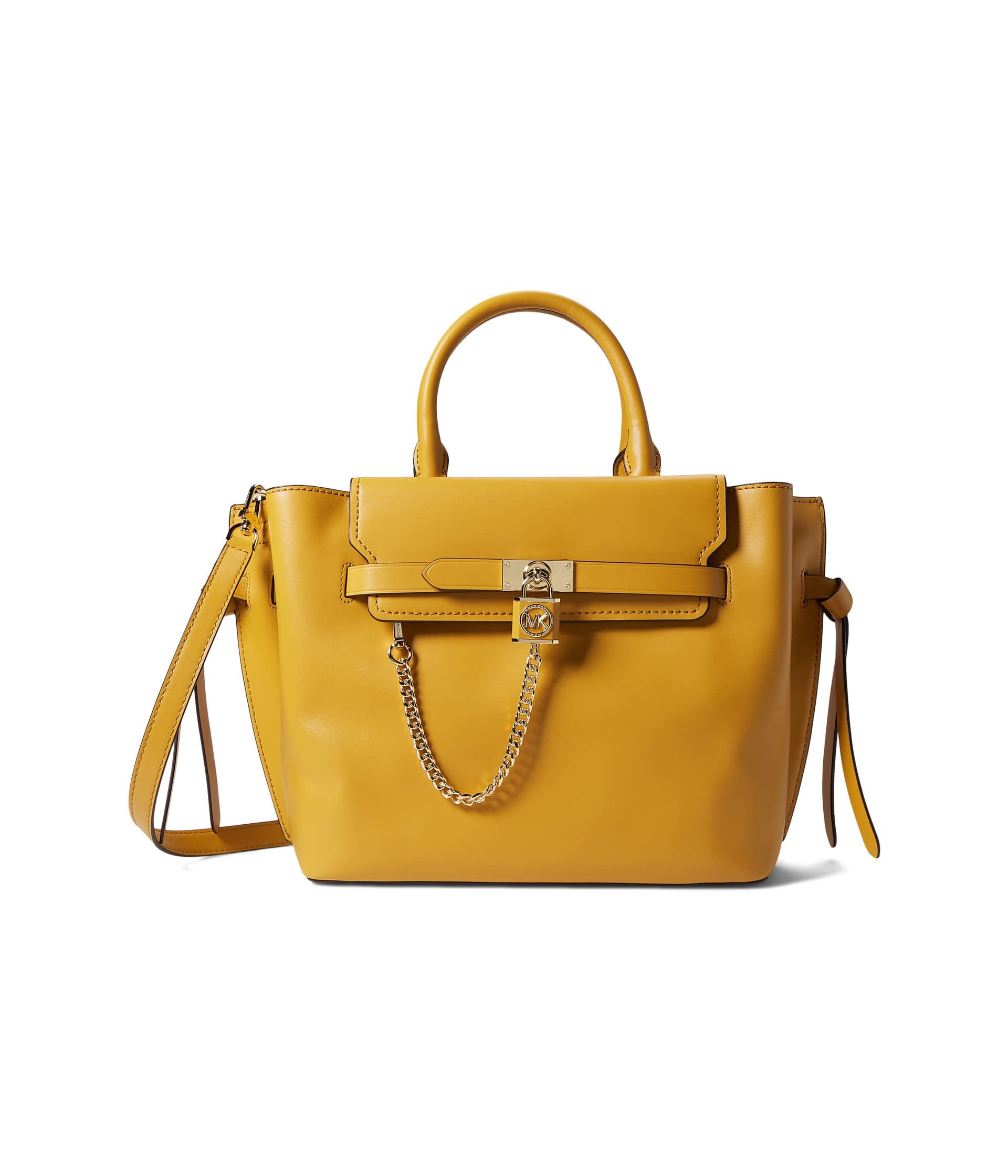 Michael Kors Hamilton Legacy Large Belted Satchel Marigold One Size