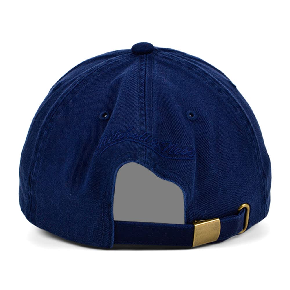 Mitchell & Ness Blank Basic Classic Adjustable Strapback Cap, Navy