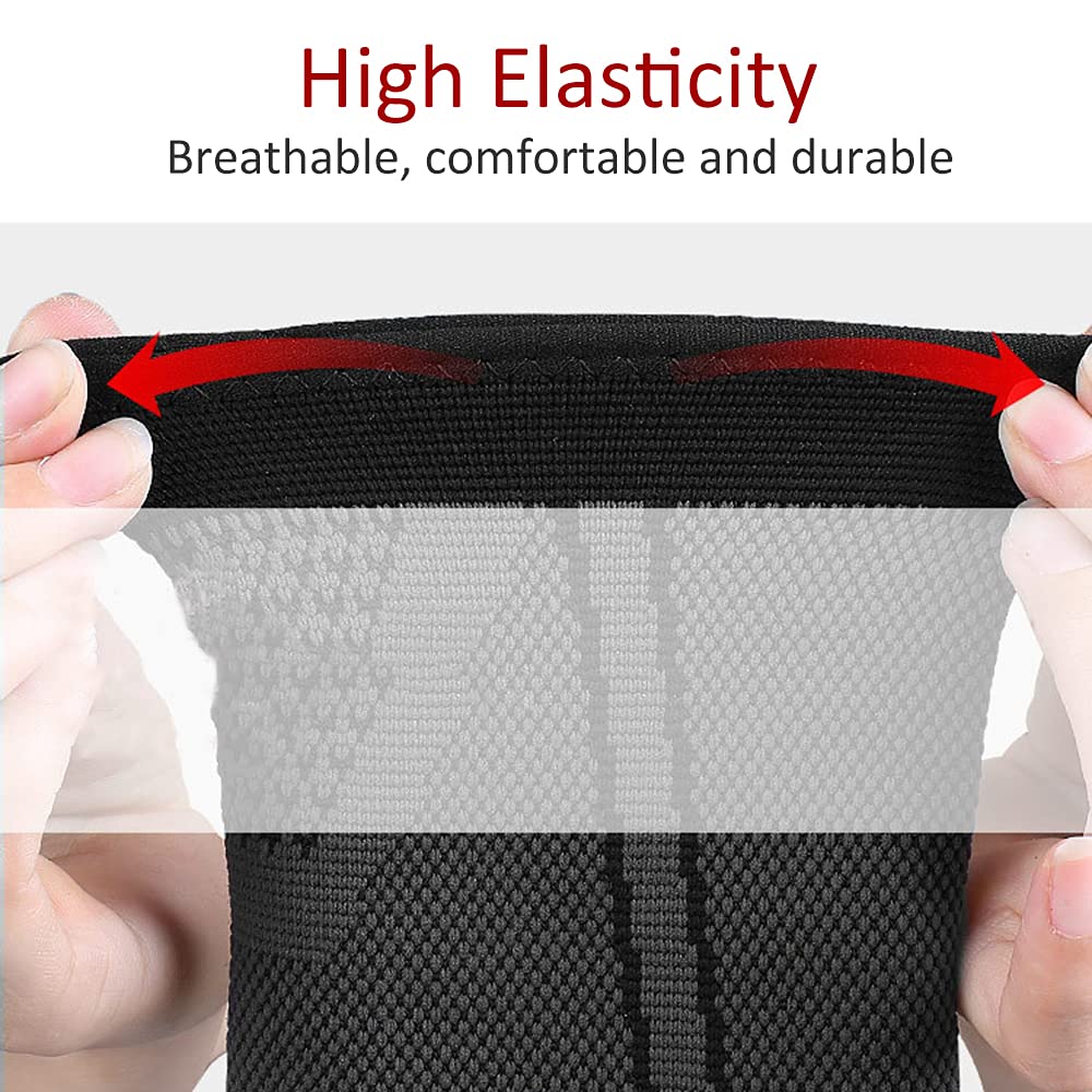 MengK 1pc Ankle Support Brace Breathable Adjustable Ankle Sleeve Wrap for Sprains Injury Recovery