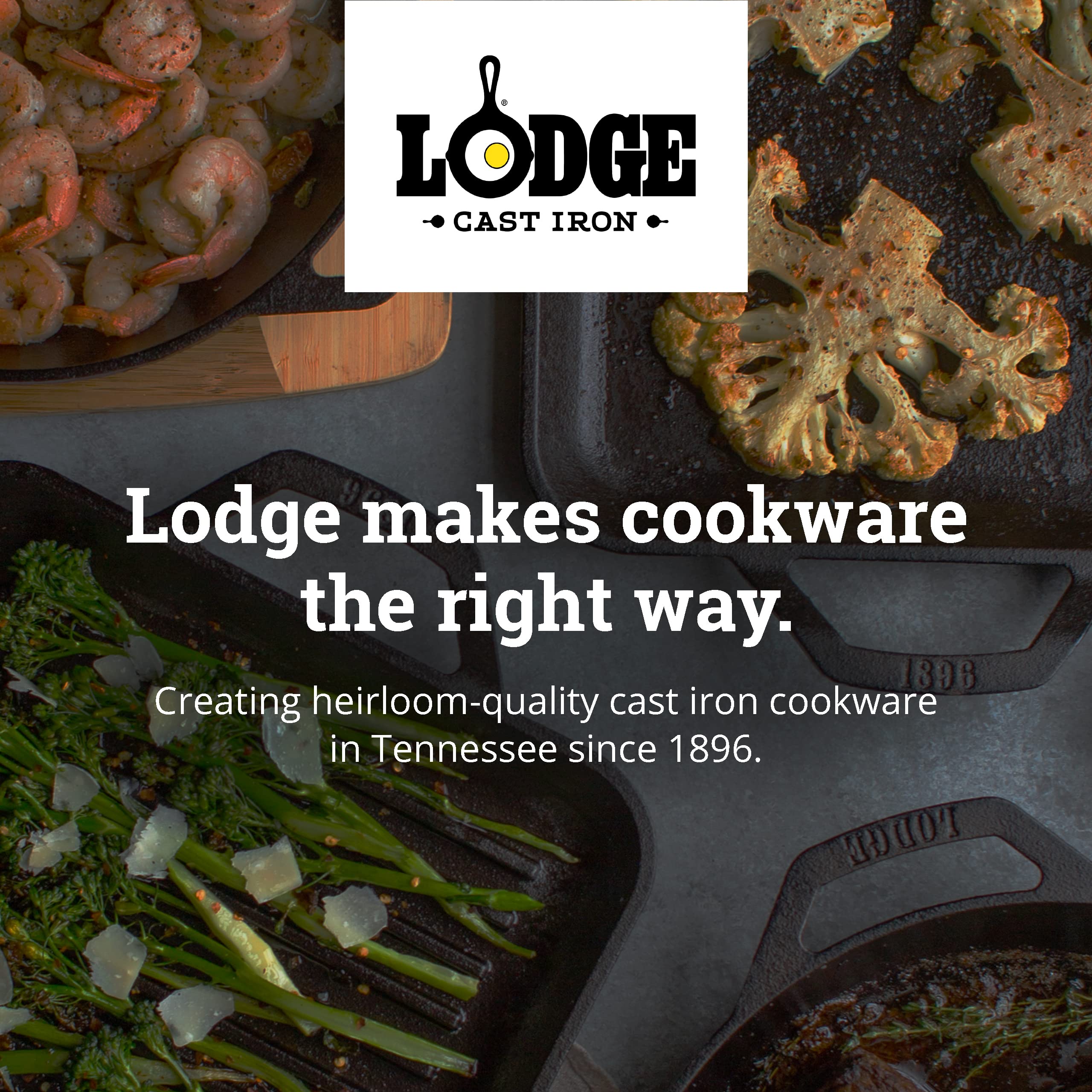 Lodge Cast Iron Chef Collection Skillet, Pre-seasoned - 10 in