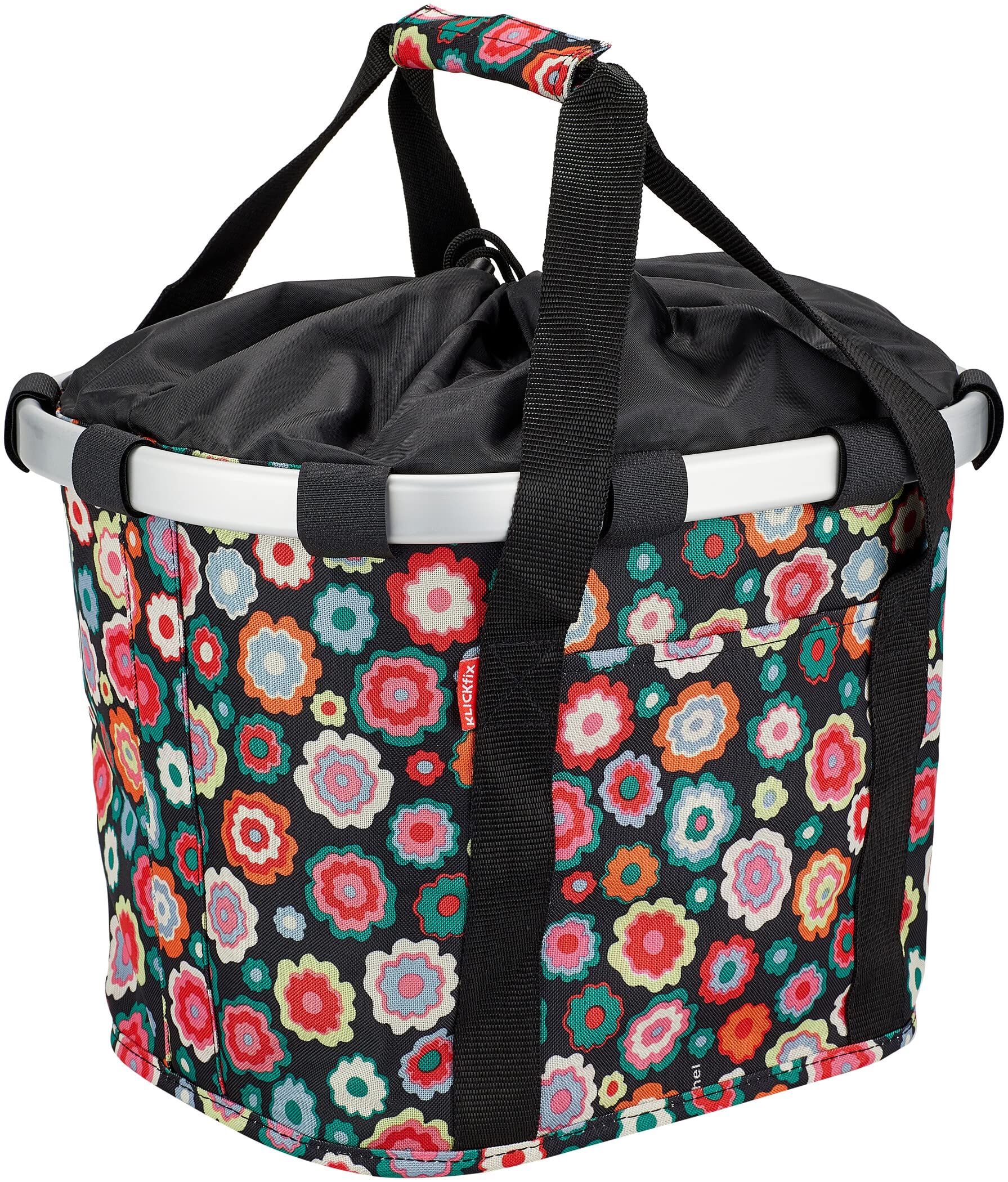 KlickFix Unisex โ Adult's Bikebasket Bicycle Basket, Diamonds Rouge, 15 litres
