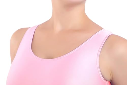 Javly Dance Leotards for Women Basic Soild Tank Ballet Dancewear Scoop Neck Bodysuit for Adult