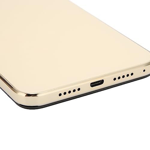 LANTRO JS Gold 6.1in Smartphone with 4GB RAM, 64GB ROM, 4000mAh Battery, Face Recognition, Android 11, and 4G Network, Compatible with EU Plug, ABS Glass Material