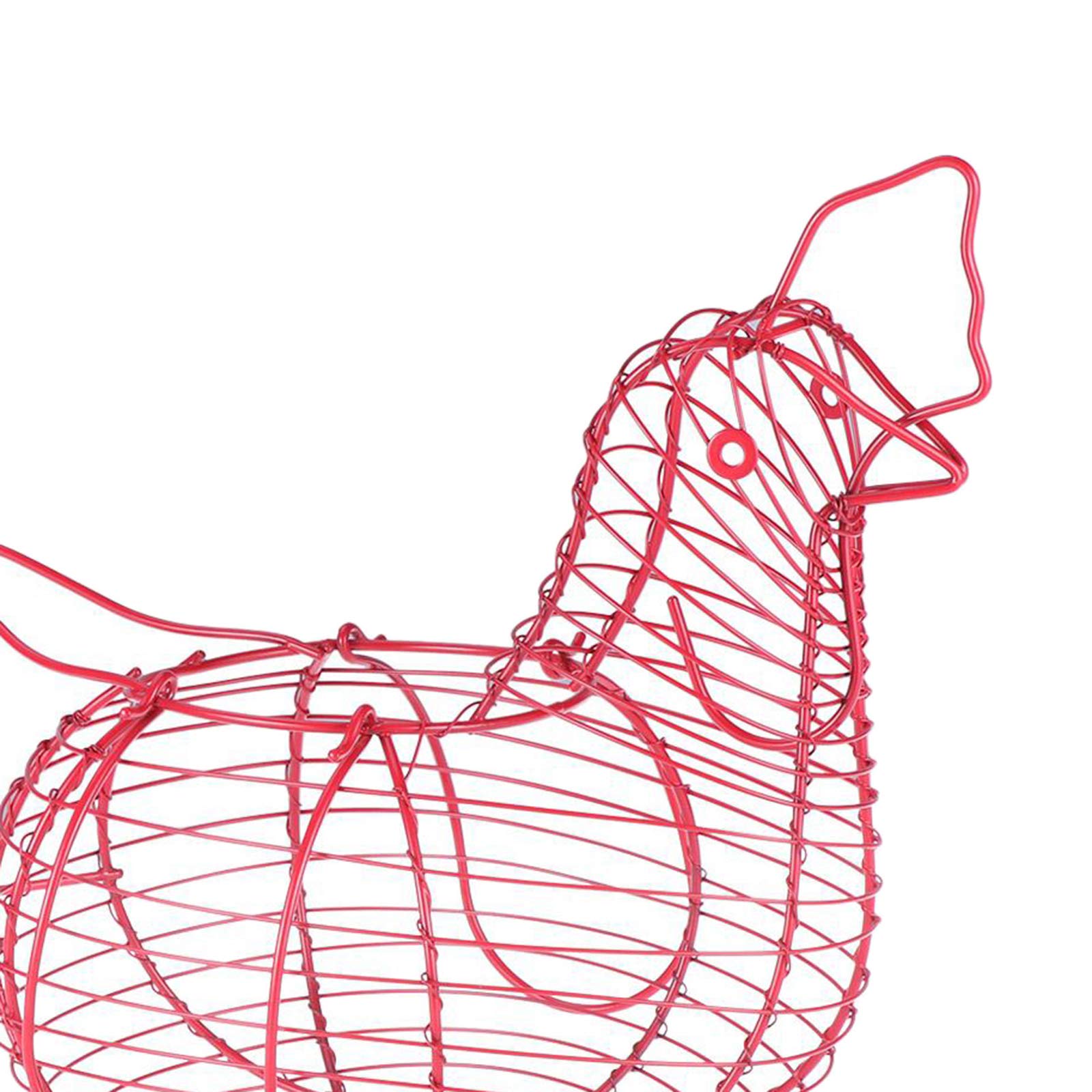 Kitchen Storage Metal Wire Egg Basket Farm Chicken Egg Holder/Organizer Case/Container