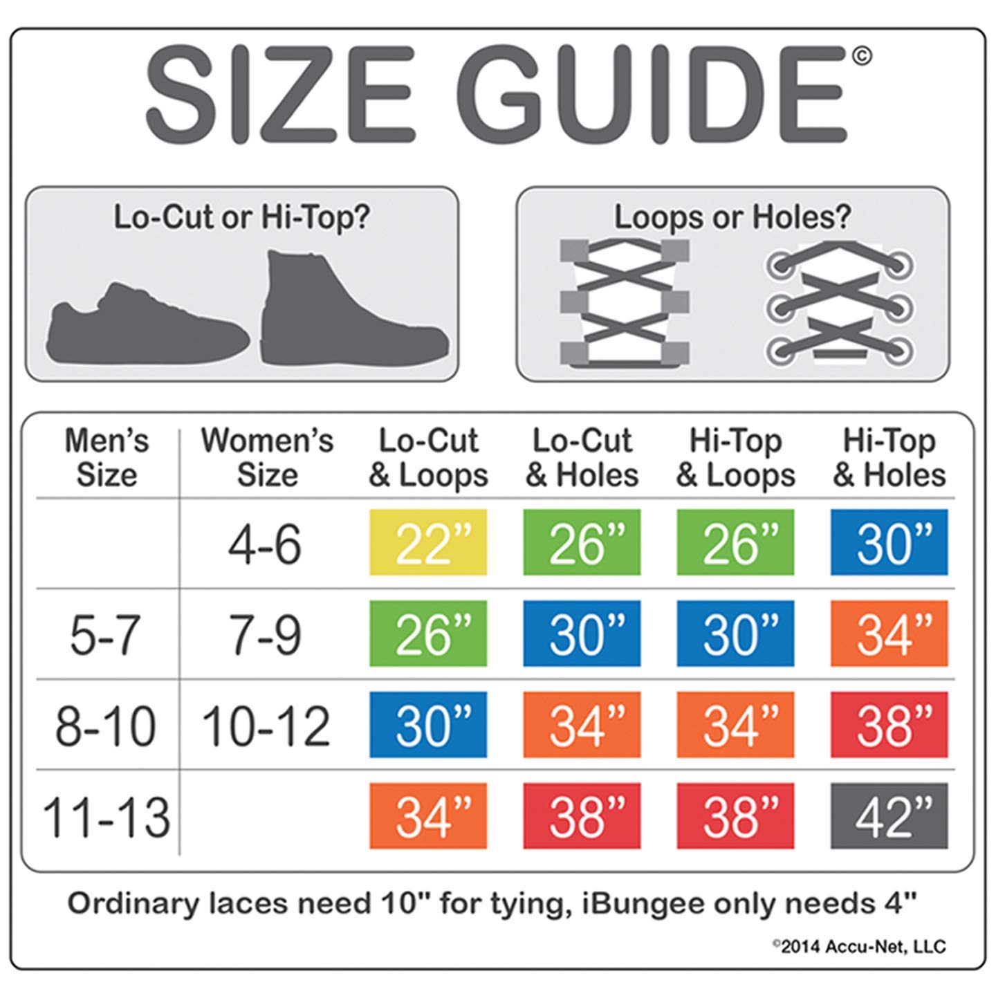 IBUNGEE LACES (Elastic No Tie Shoelaces (Reflective), (White, 22-Inch)